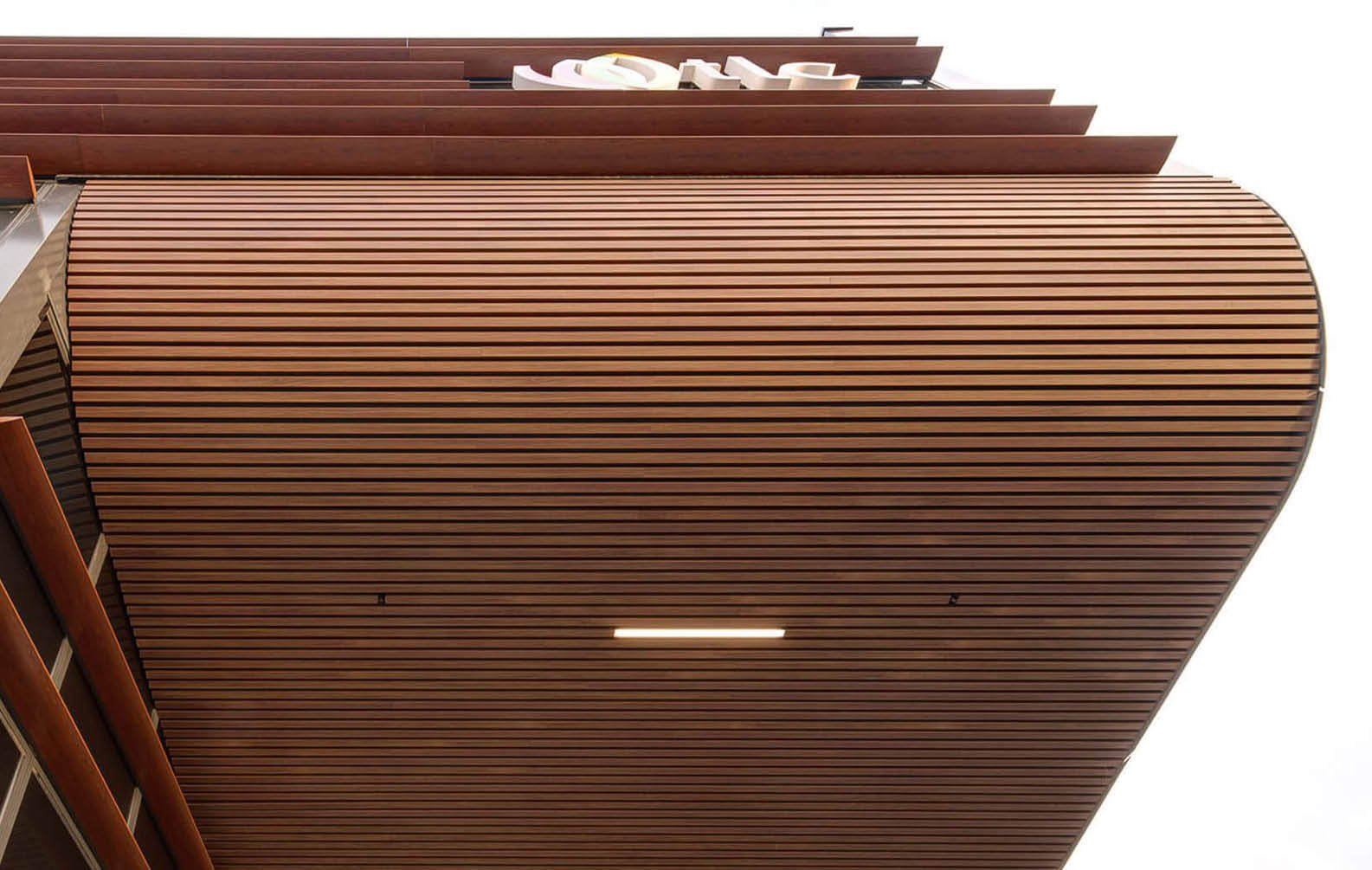 Curved Aluminium Cladding for TLC Whitewater | Project | Sculptform