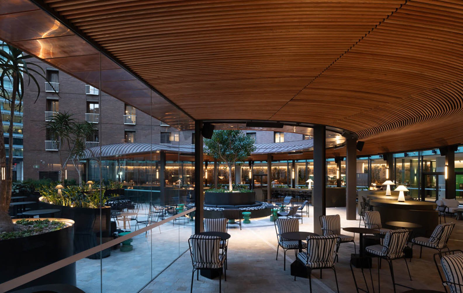 Parametric Curved Timber Rooftop Canopy | Project | Sculptform